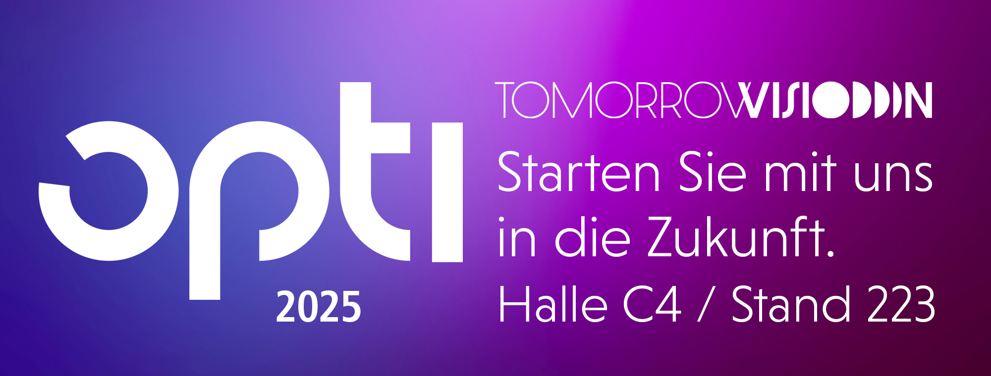Einladung zur opti 2025: Besuchen Sie uns | MPG&E